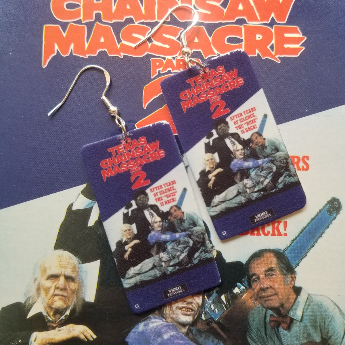 TCM 2 VHS Earrings – Shop Night Owl Designs